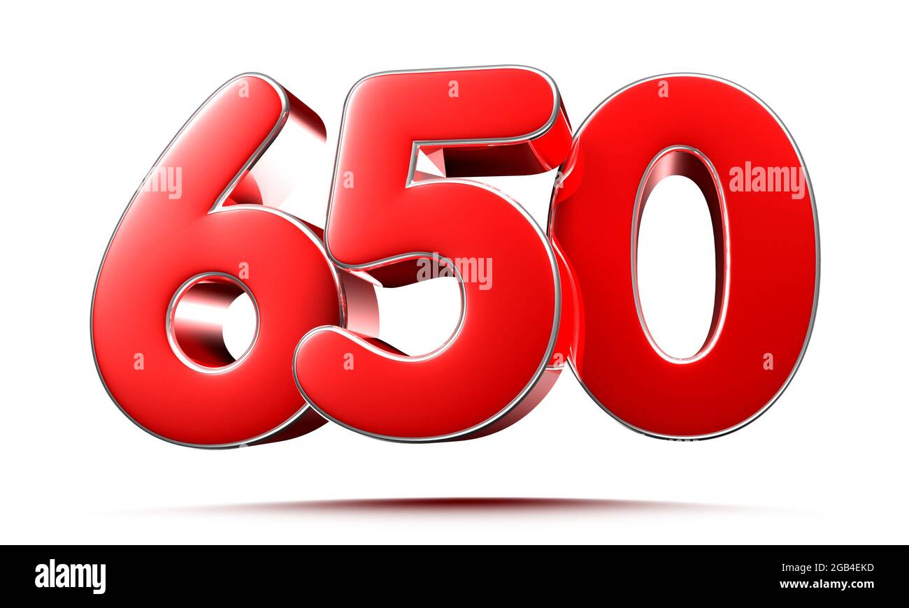 3d number 650 hi-res stock photography and images - Alamy