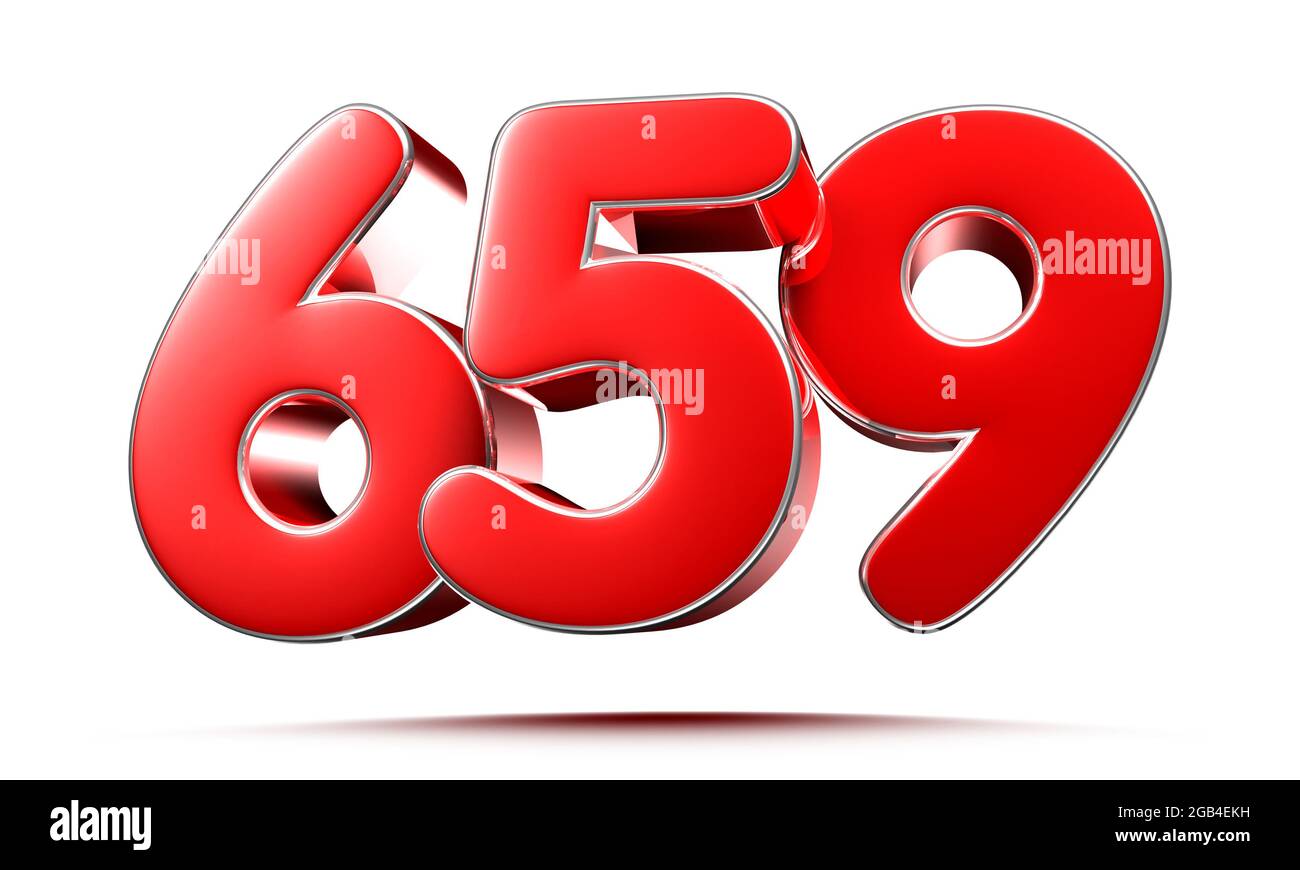 3d number 659 hi-res stock photography and images - Alamy