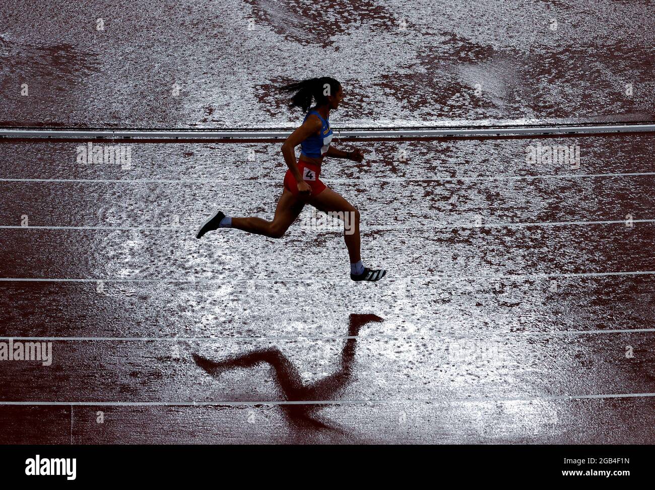 Tokio, Japan. 02nd Aug, 2021. Athletics: Olympics, 400m hurdles, women ...