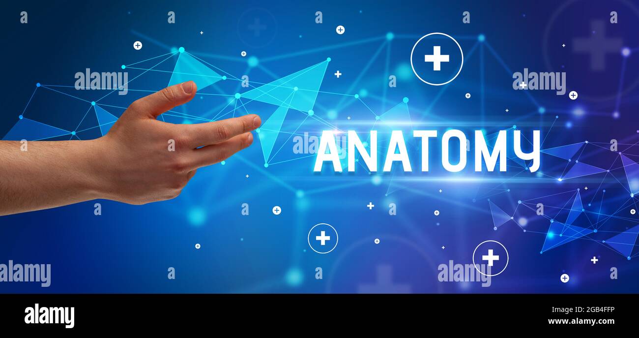 Close-Up of cropped hand pointing Stock Photo - Alamy