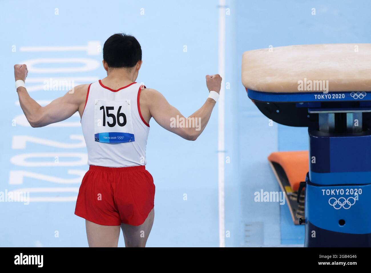 (210802) -- TOKYO, Aug. 2, 2021 (Xinhua) -- Shin Jeahwan of South Korea ...