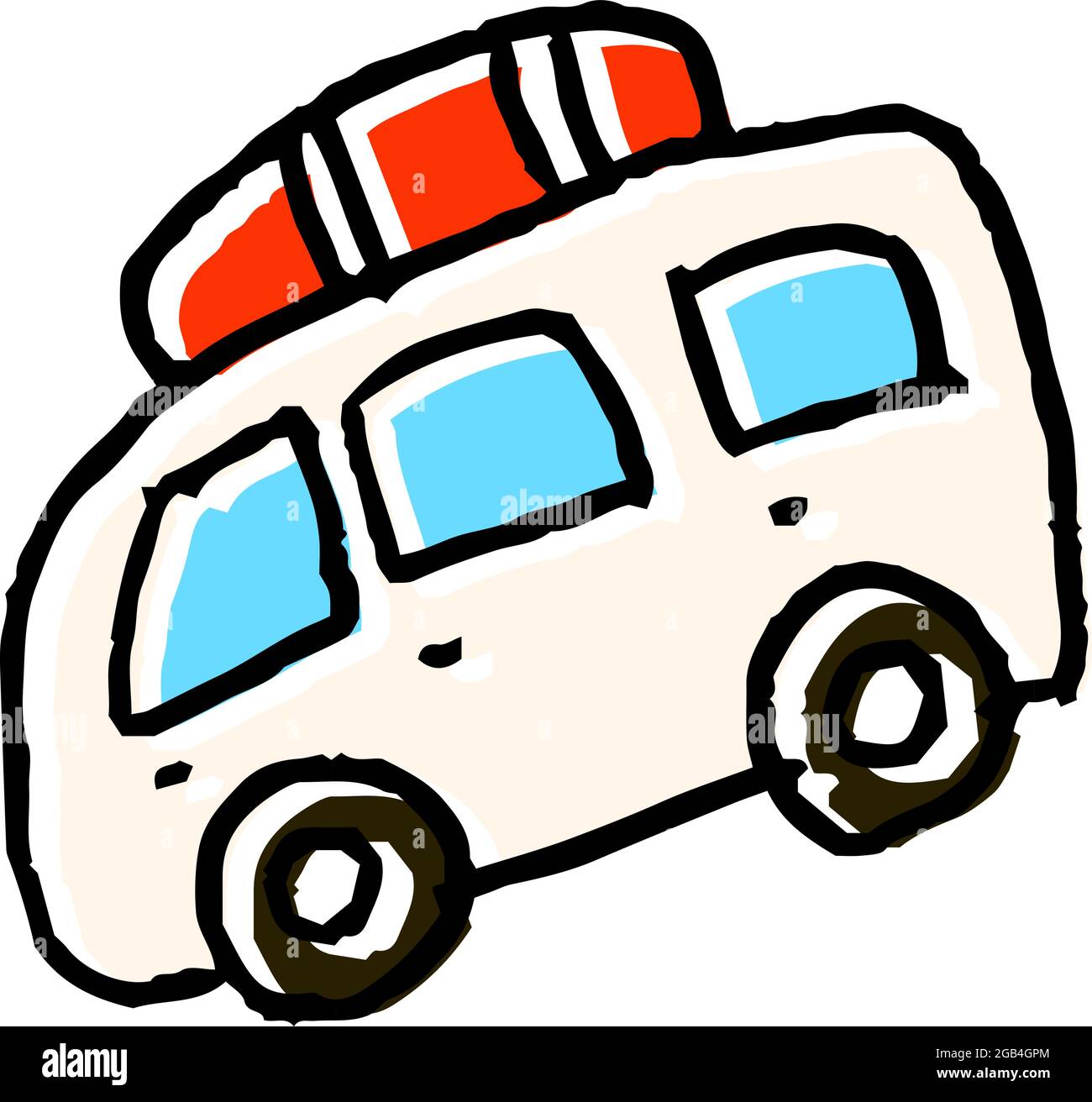 This is a illustration of Cute car scribble drawn by a child Stock ...
