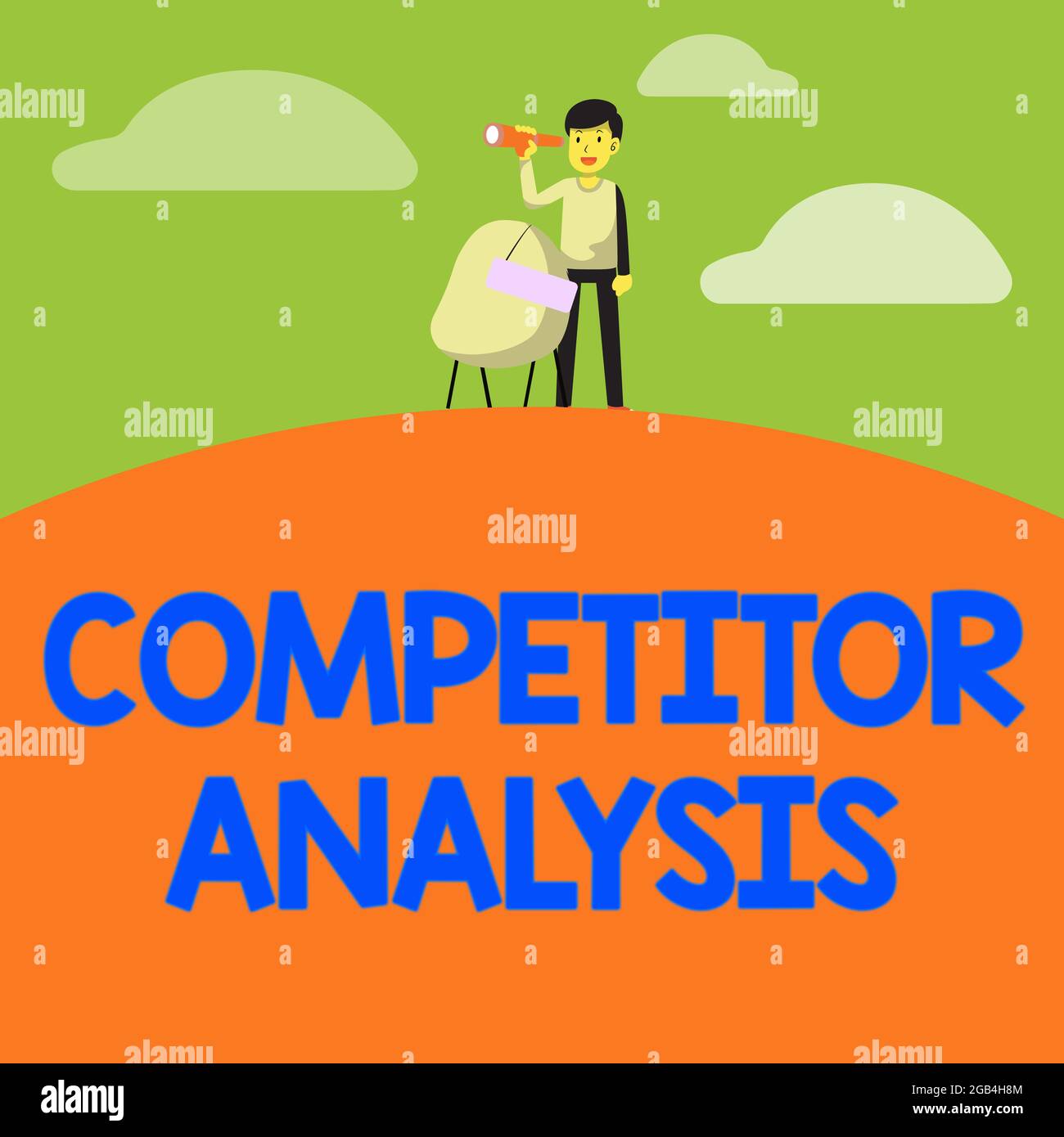 Conceptual display Competitor Analysis. Business concept assessment of ...