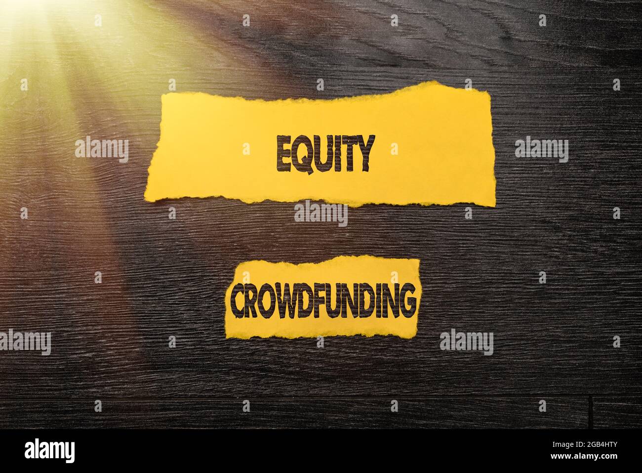 Hand writing sign Equity Crowdfunding. Business approach raising ...