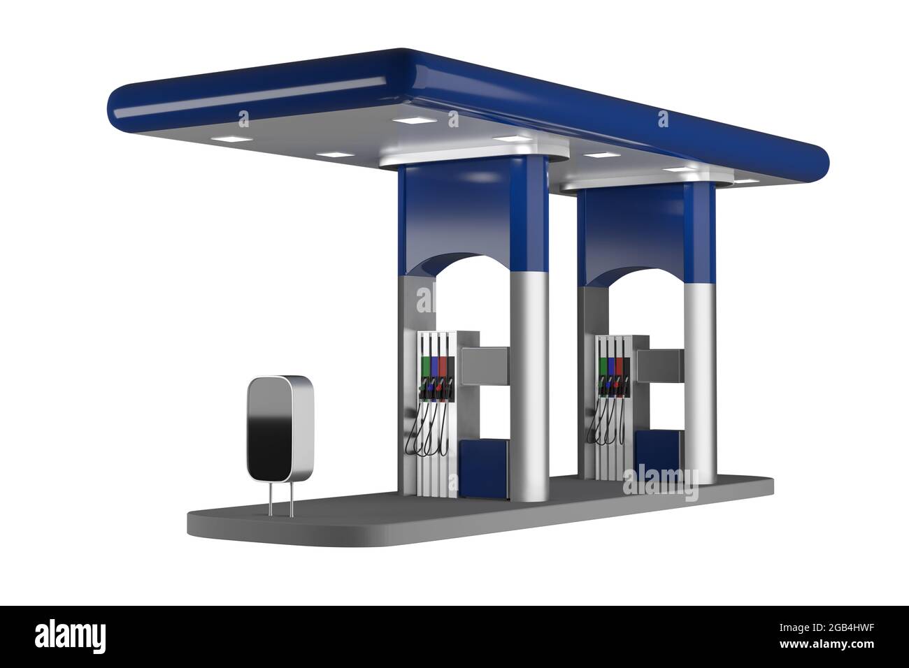Petroleum service station Cut Out Stock Images & Pictures - Alamy