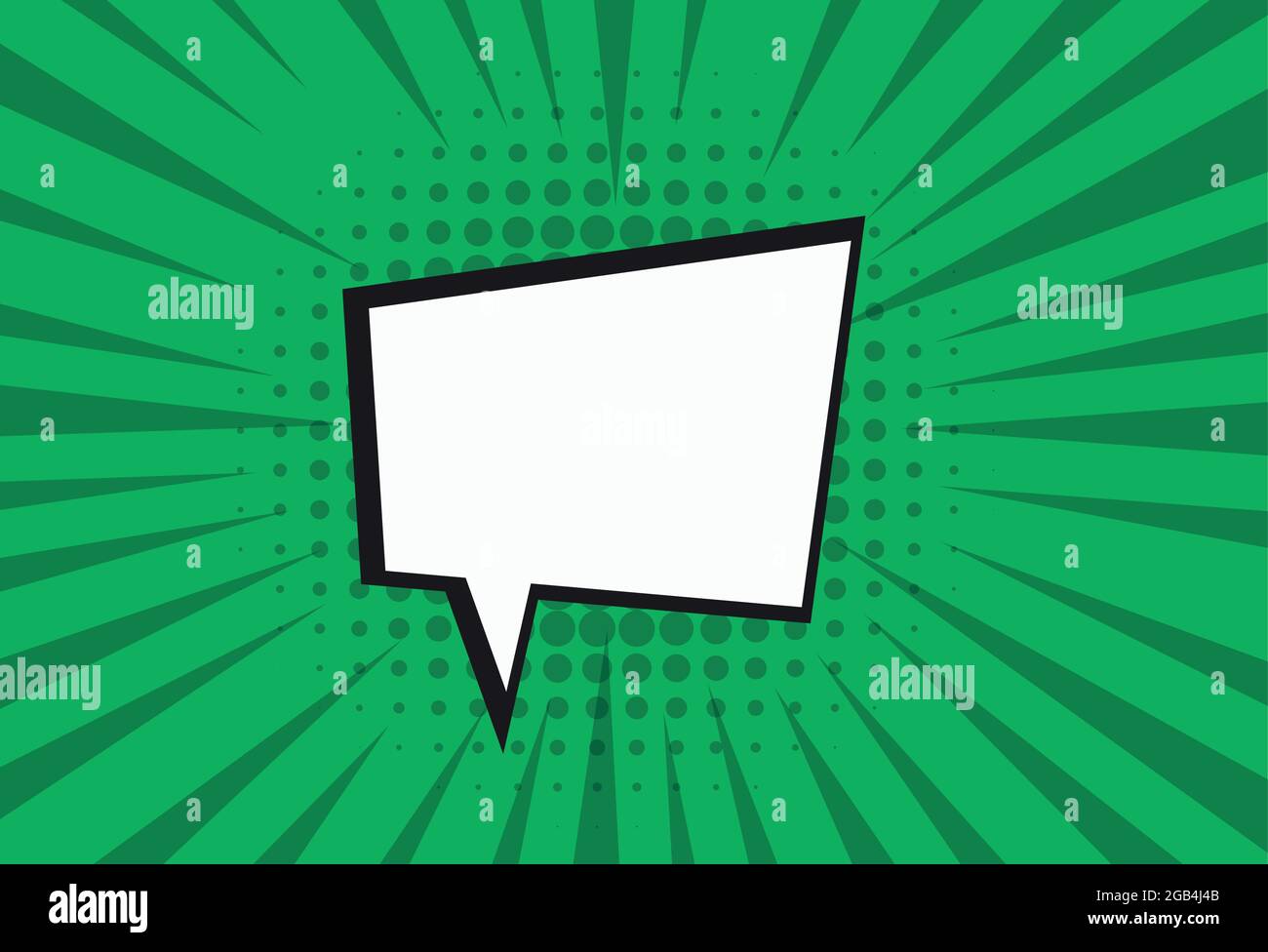 Empty cartoon black and white cloud pop art expression speech box on ...