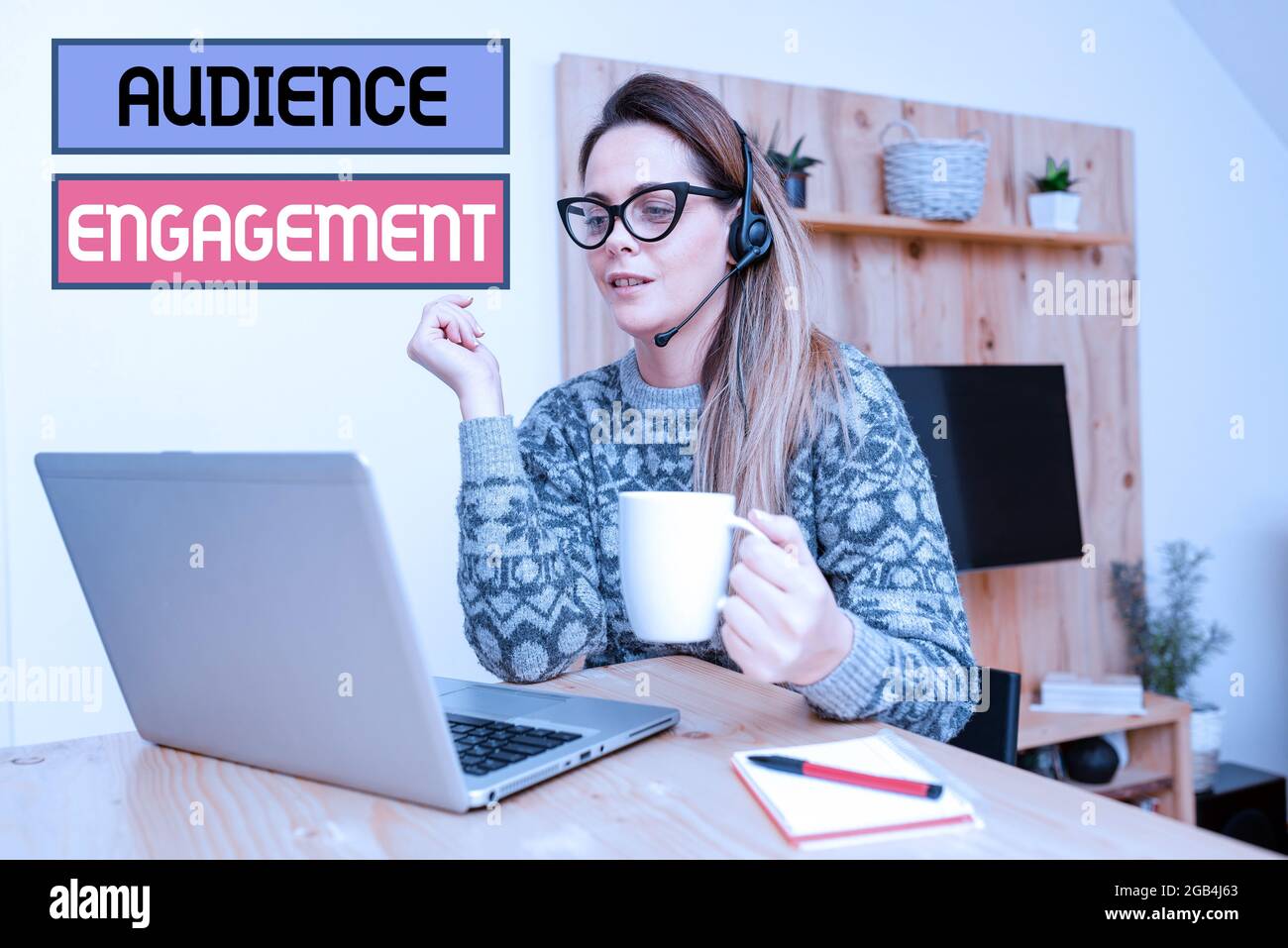 Text showing inspiration Audience Engagement. Internet Concept active ...