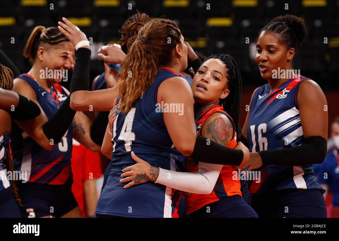 Members dominican republic volleyball team hi-res stock photography and ...