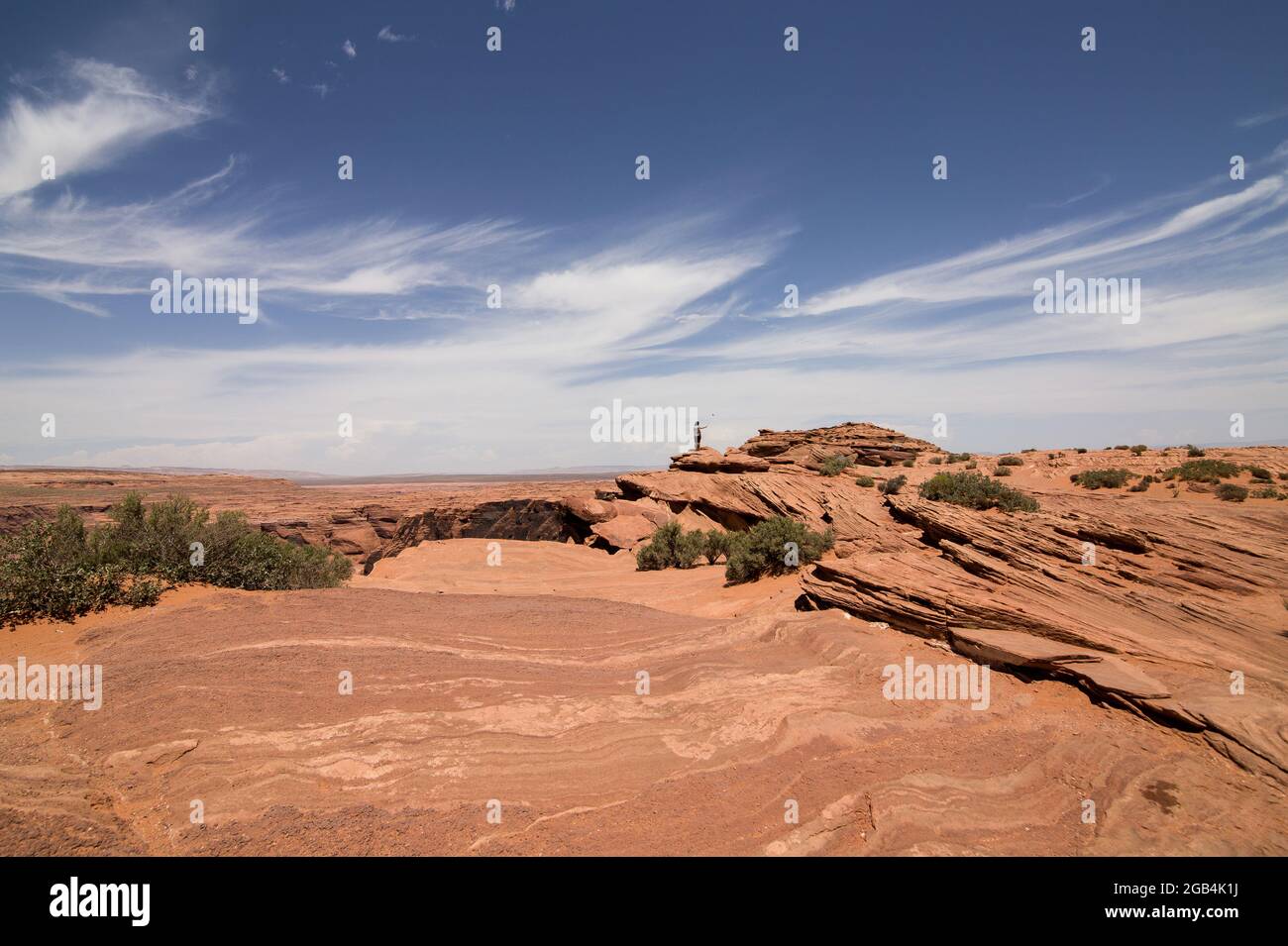 View of the landscape that you meet going towards the Horseshoe Bend ...