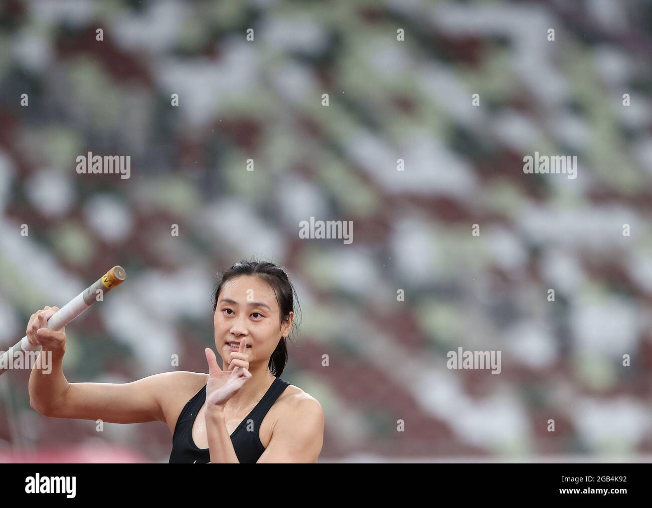 Tokyo, Japan. 2nd Aug, 2021. Li Ling of China reacts during the women's ...