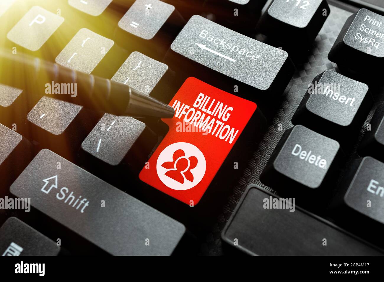 Sign displaying Billing Information. Business approach address ...