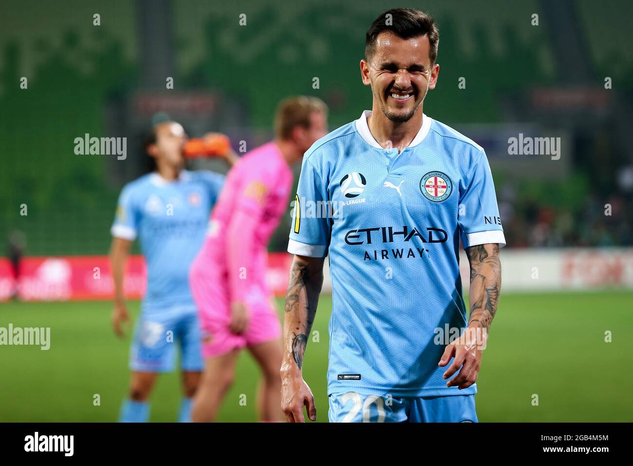 Melbourne, Australia, 1 April, 2021. : Adrian Luna of Melbourne City ...