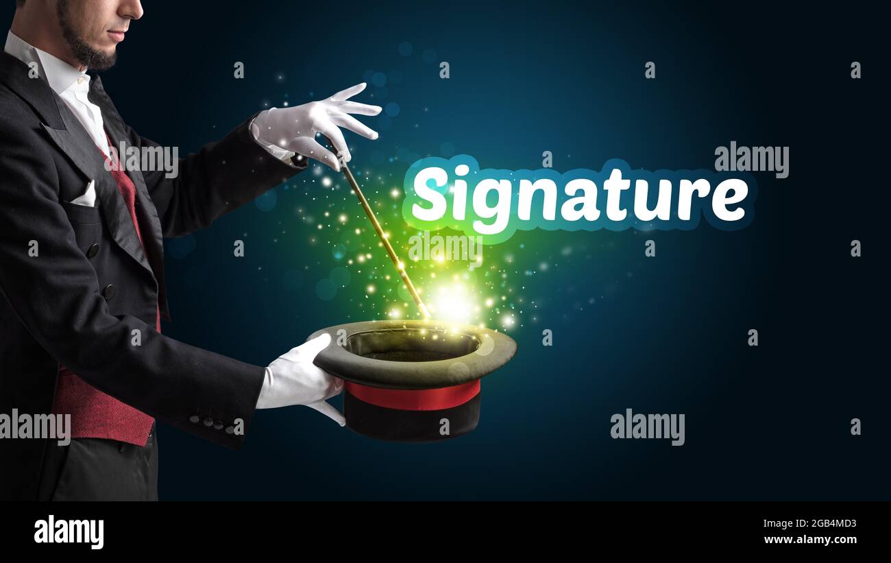 Illusionist is showing magic trick Stock Photo - Alamy