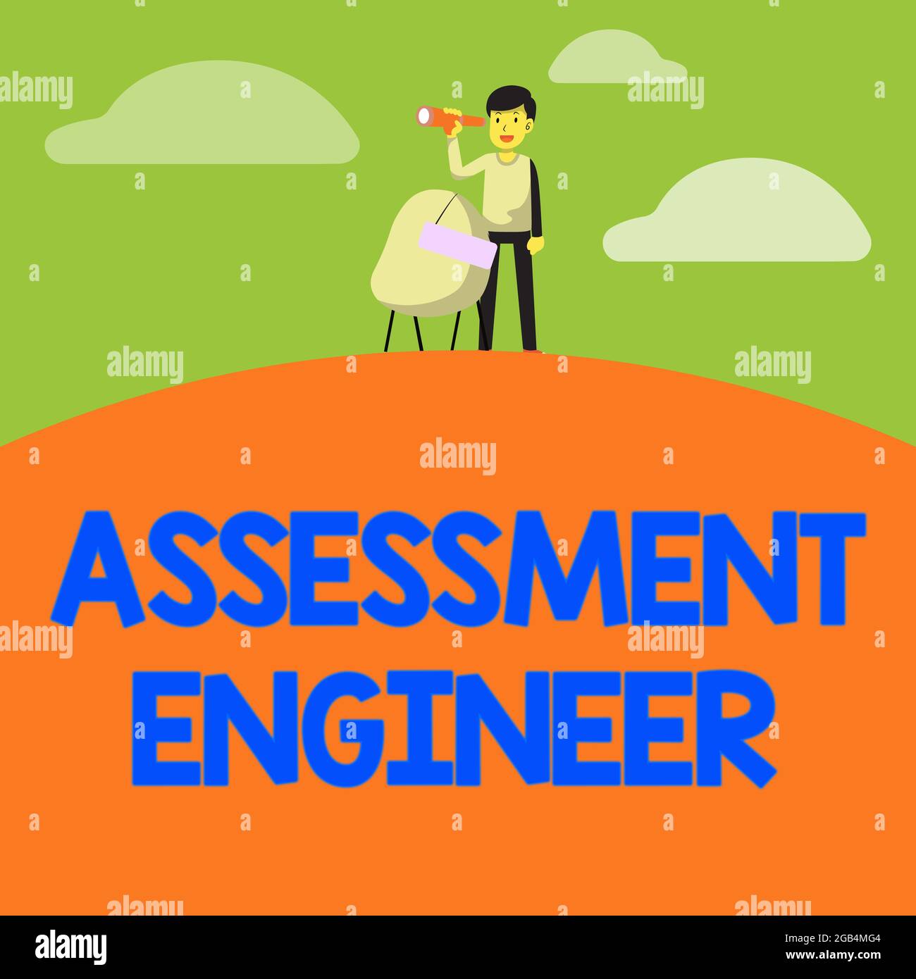 Hand writing sign Assessment Engineer. Word for gives solutions to the ...