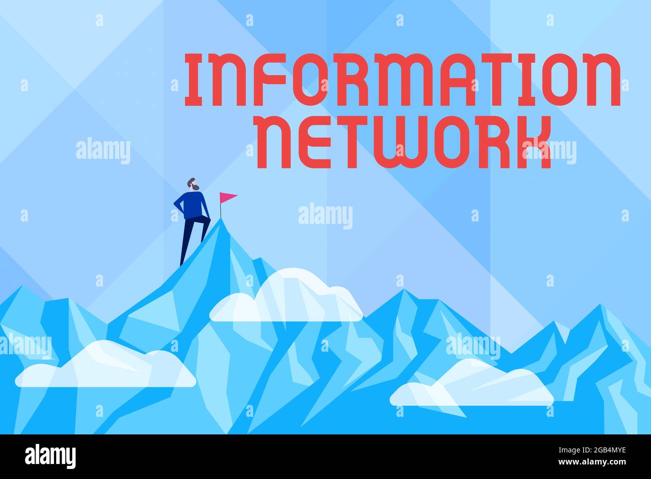 Text sign showing Information Network. Word Written on computers were ...