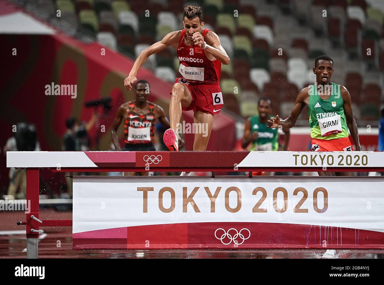 (210802) -- TOKYO, Aug. 2, 2021 (Xinhua) -- Soufiane El Bakkali of ...