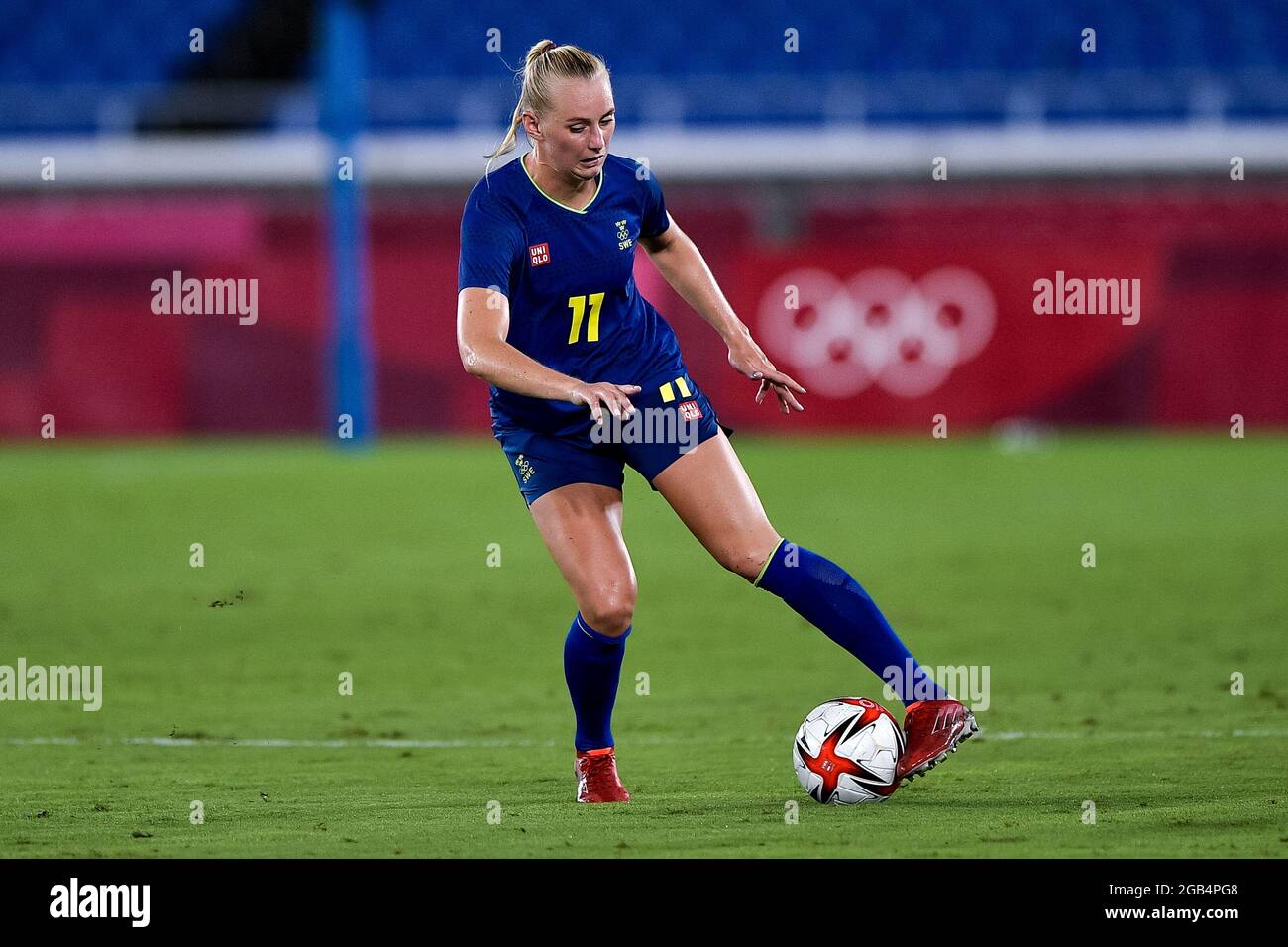 YOKOHAMA, JAPAN - JUNE 15: Caroline Seger of Sweden during the Tokyo ...