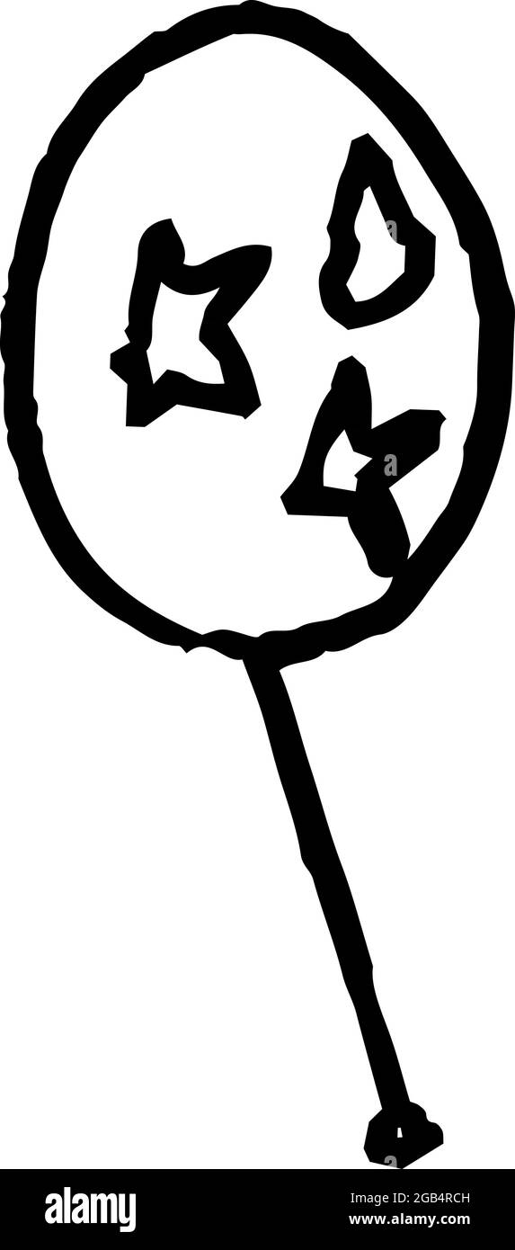 This is a illustration of Cute balloon scribble drawn by a child Stock ...