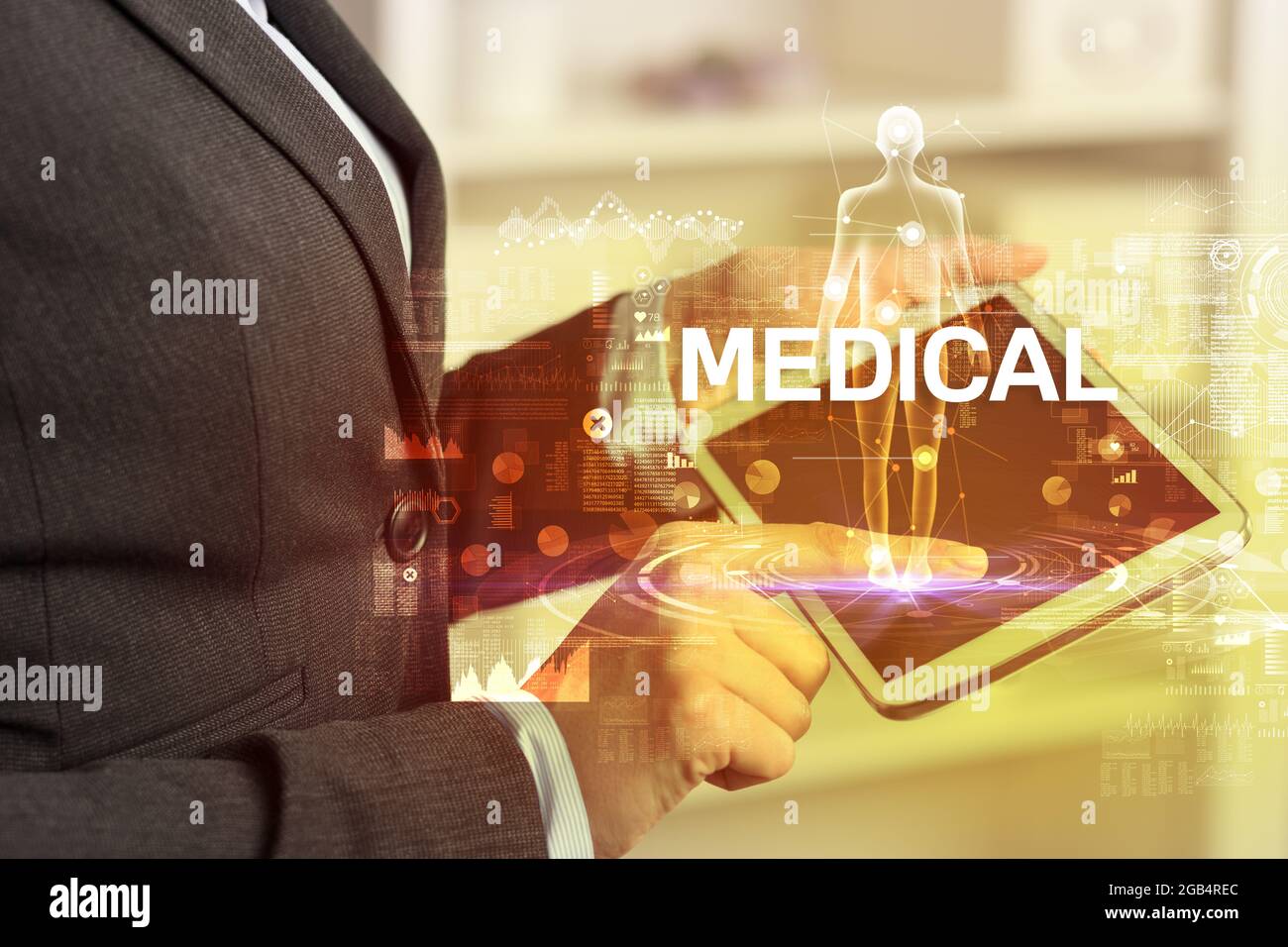Electronic medical record, tech concept Stock Photo - Alamy