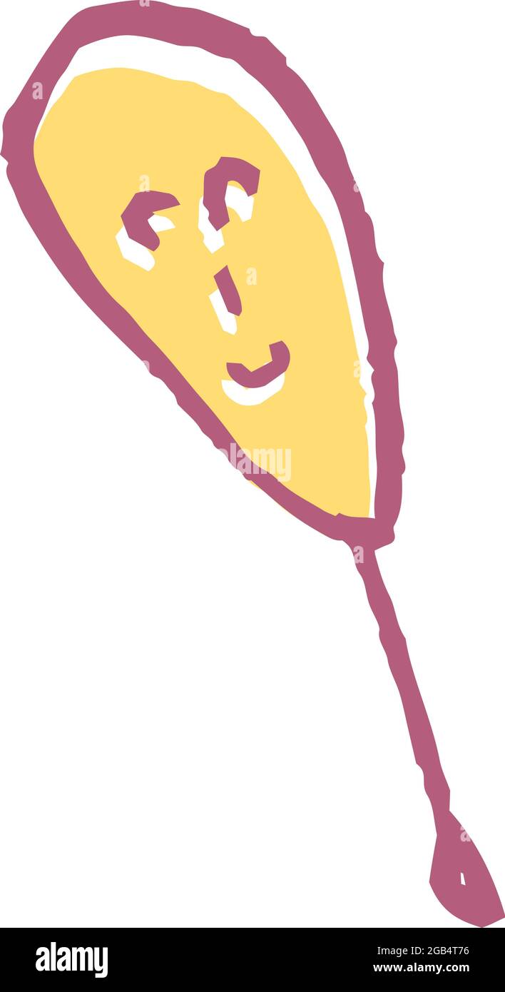 This is a illustration of Cute balloon scribble drawn by a child Stock ...