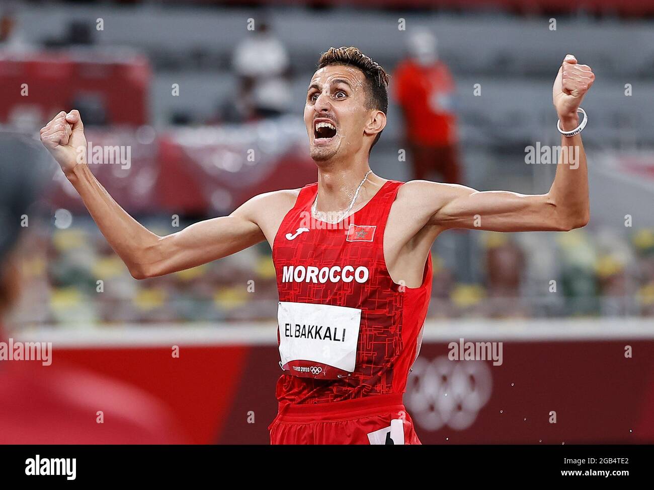 (210802) -- TOKYO, Aug. 2, 2021 (Xinhua) -- Soufiane El Bakkali of ...