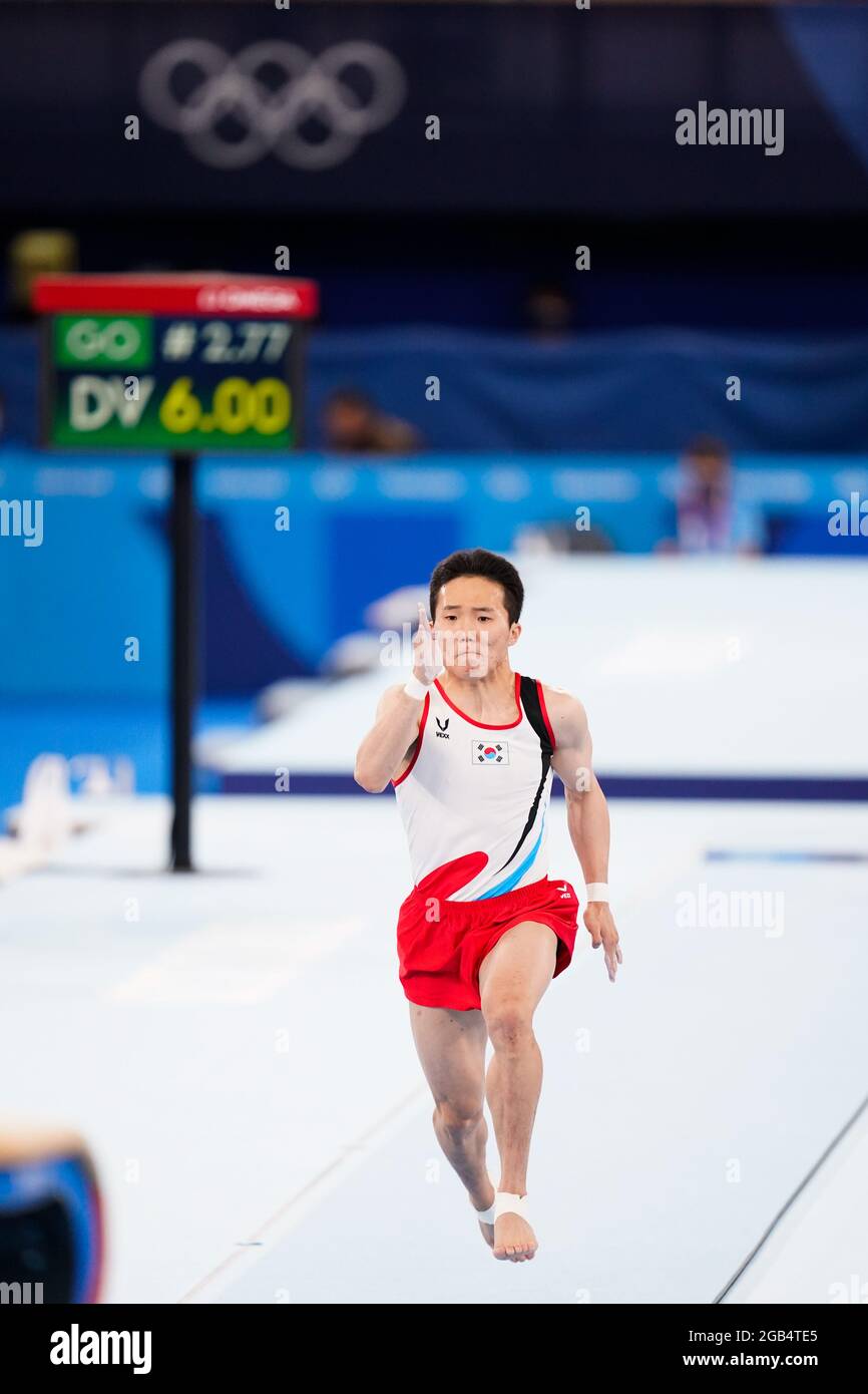 Tokyo, Japan. 2nd Aug, 2021. Shin Jeahwan (KOR) Gymnastics - Artistic ...