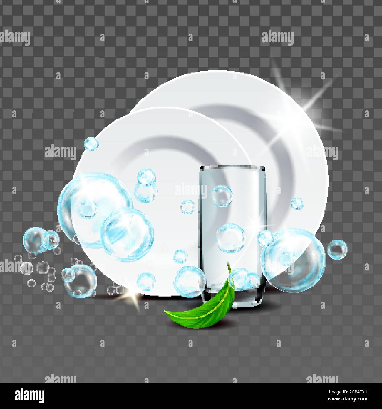 Glassware and plates Stock Vector Images - Alamy