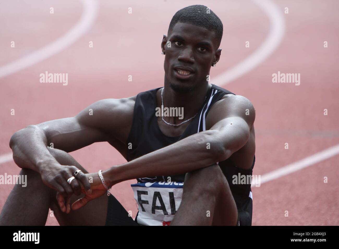 FALL Mouhamadou 200 m Mens during the 2021 Athletics French ...