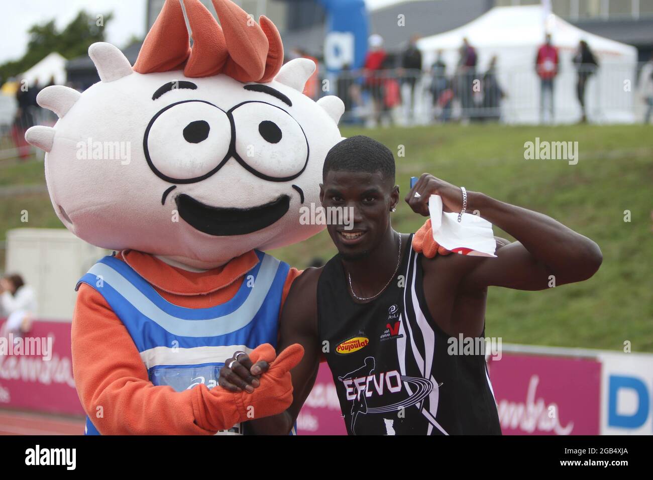 FALL Mouhamadou 200 m Mens during the 2021 Athletics French ...