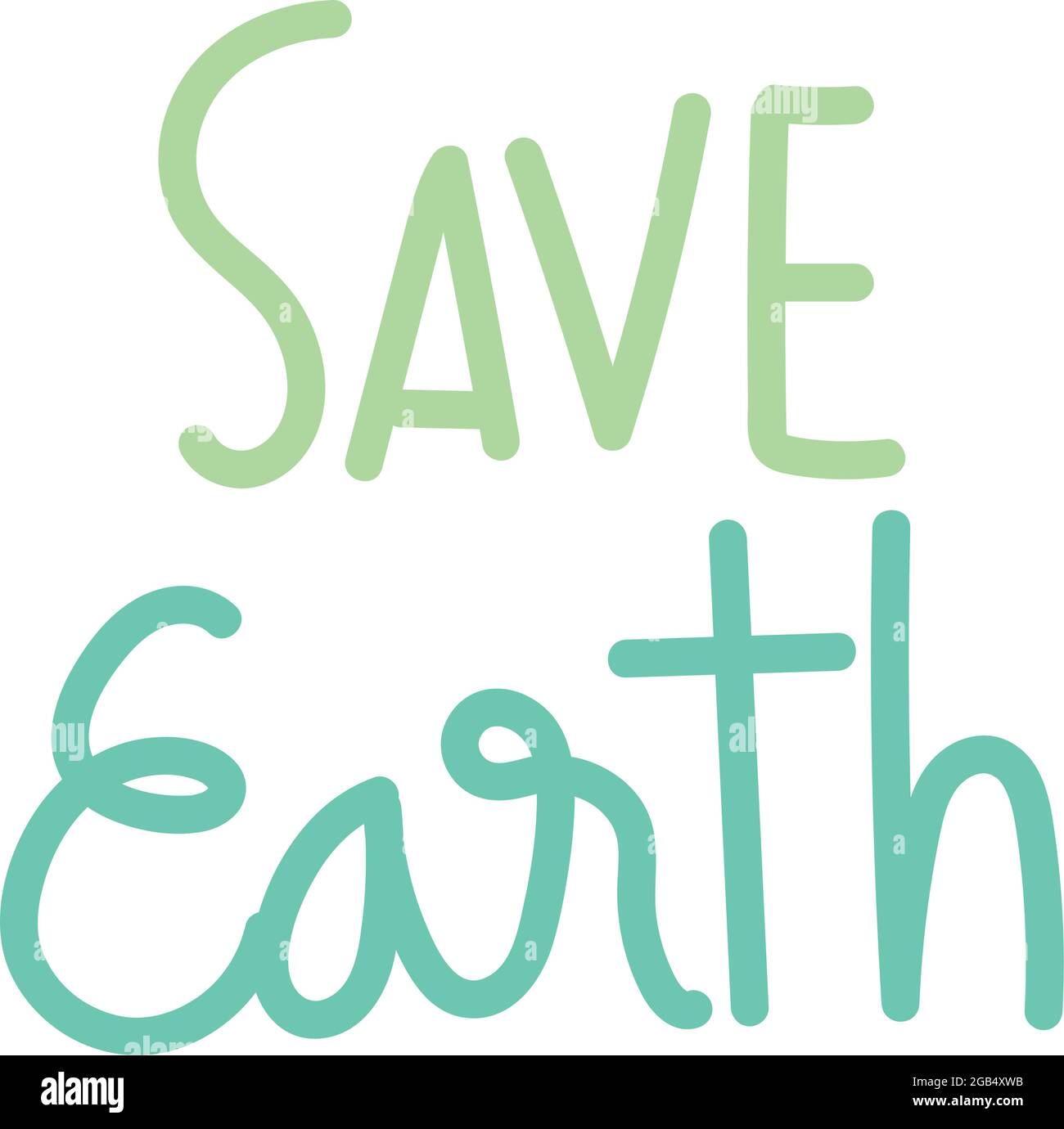 save earth lettering Stock Vector Image & Art - Alamy
