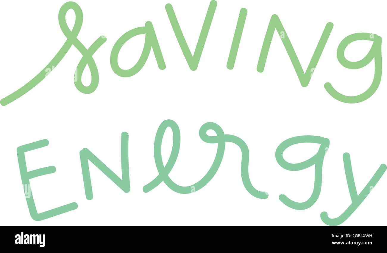 save energy text Stock Vector Image & Art - Alamy