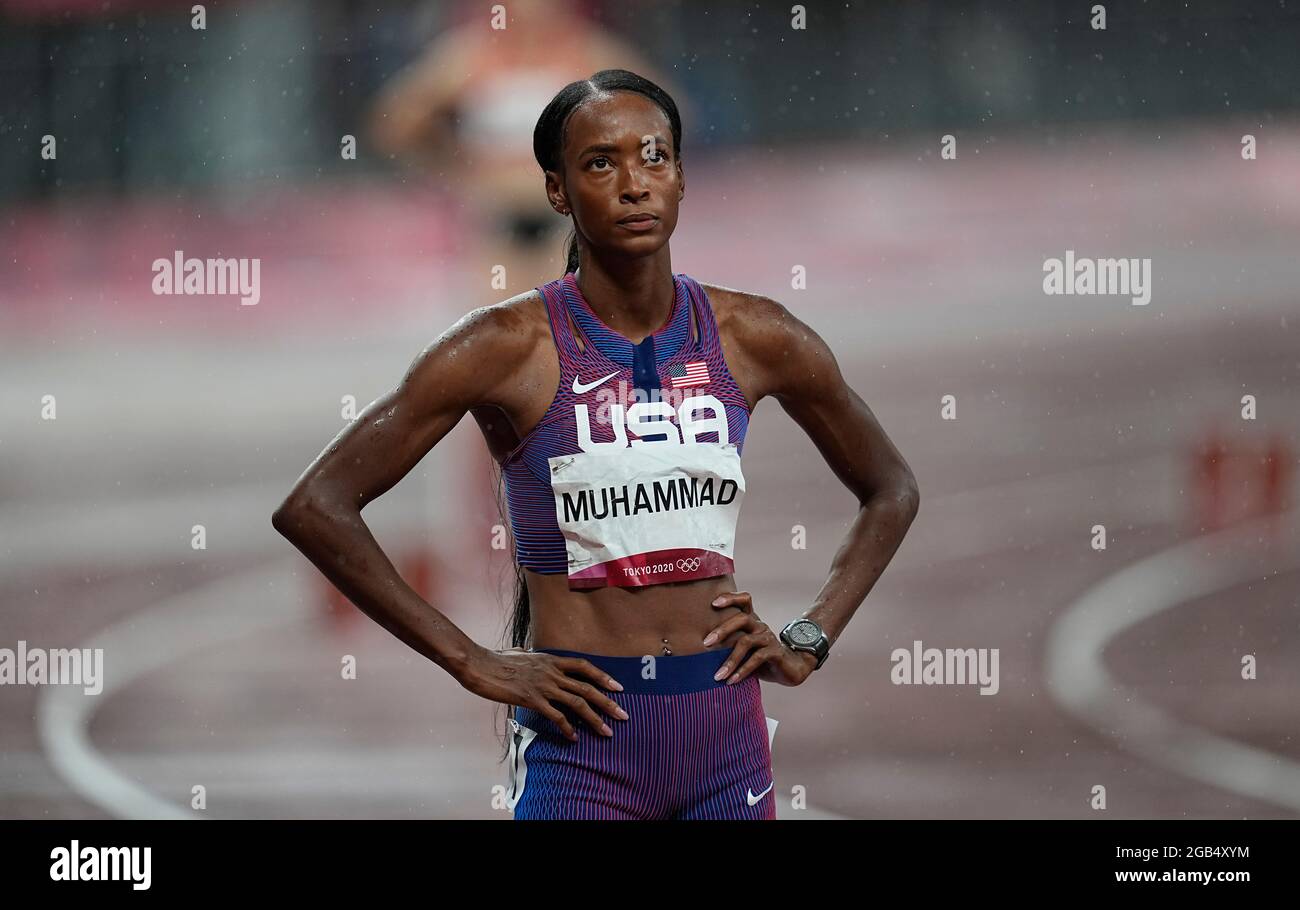 August 2, 2021: Dalilah Muhammad during 400 meter hurdles for women at ...