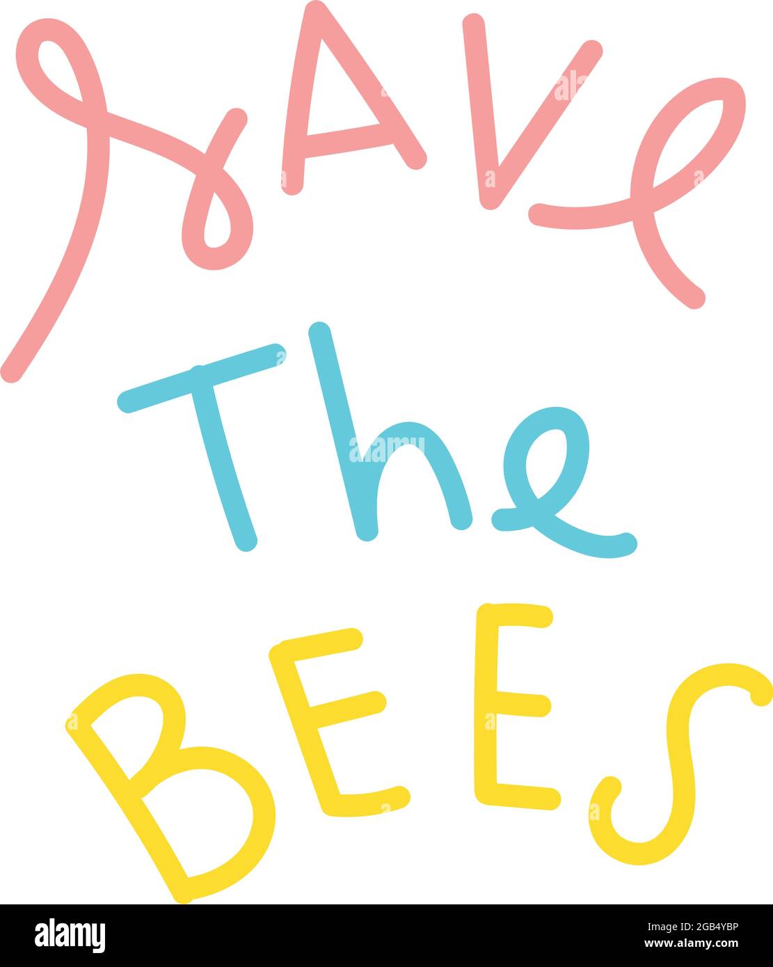 Save the honey bee Stock Vector Images - Alamy
