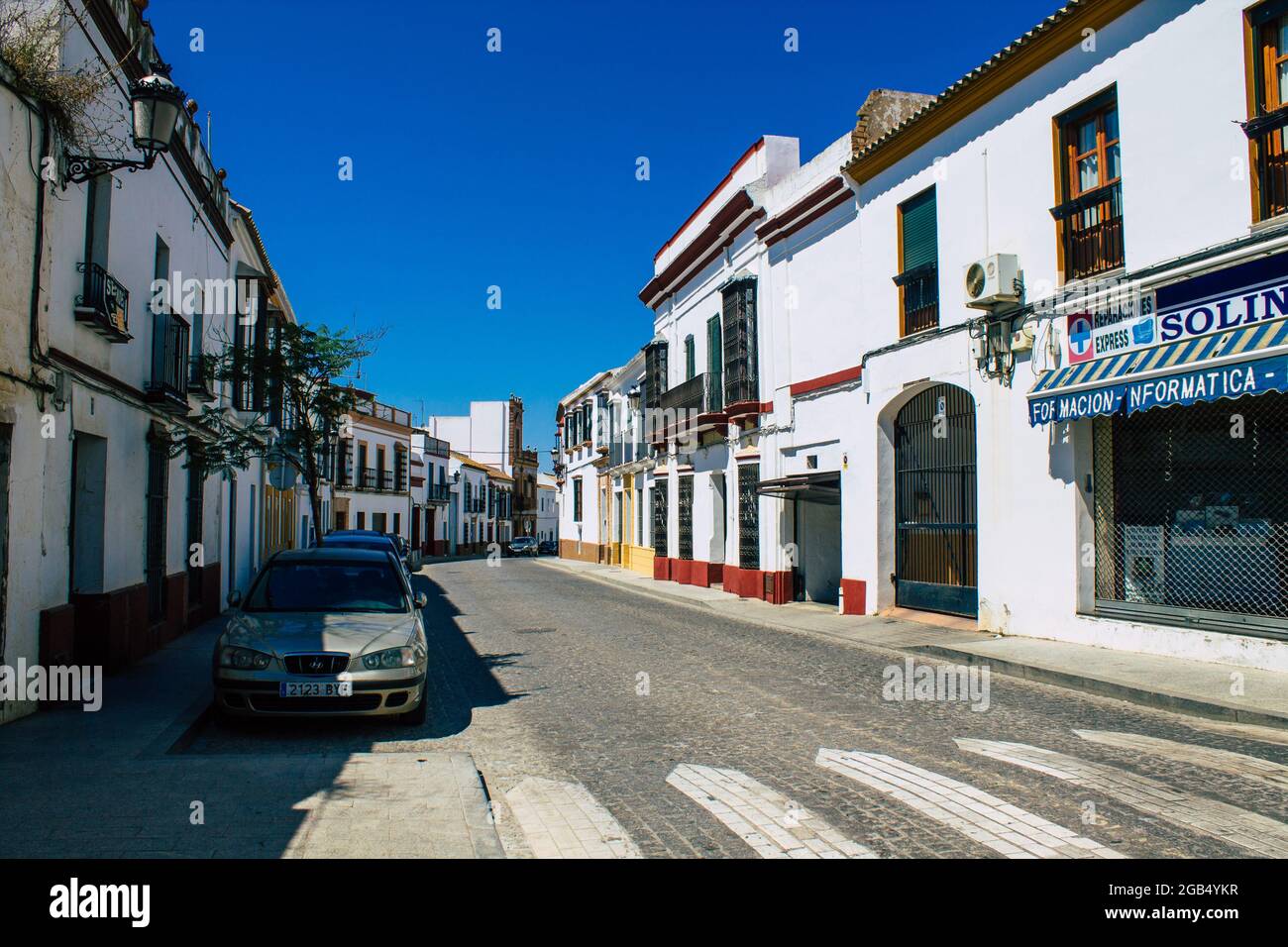 Carmona Spain July 31, 2021 Urban landscape of Carmona called The ...