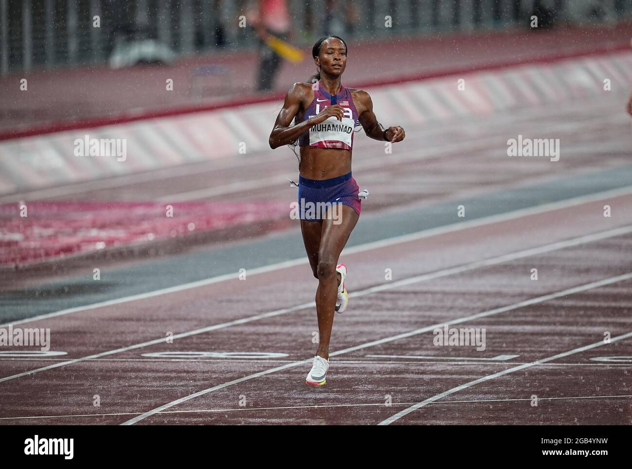 August 2, 2021: Dalilah Muhammad during 400 meter hurdles for women at ...