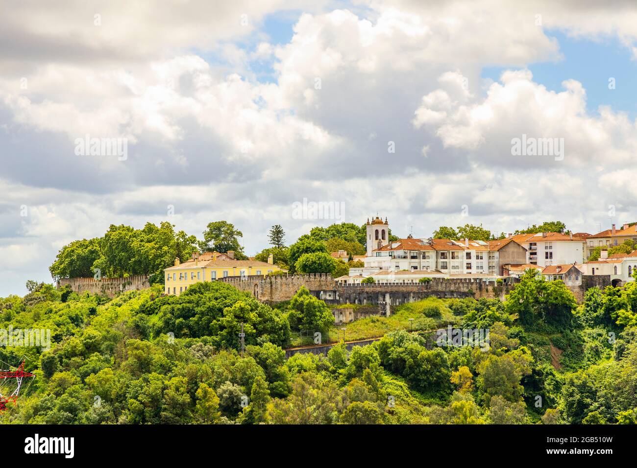 Castel of Santarem takem from St Bento Viewpoint, Portugal Stock Photo ...