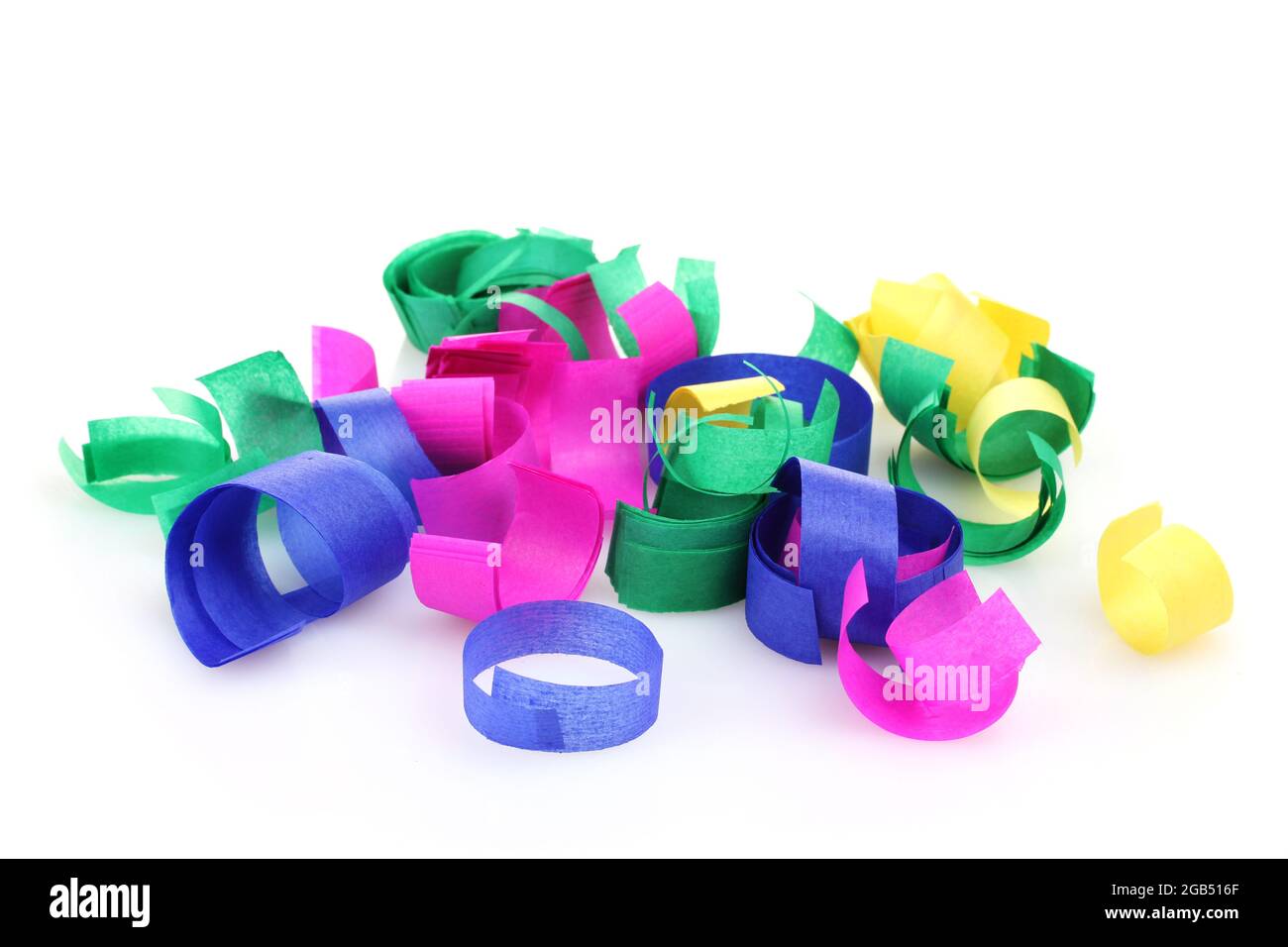 colorful confetti isolated on white Stock Photo - Alamy