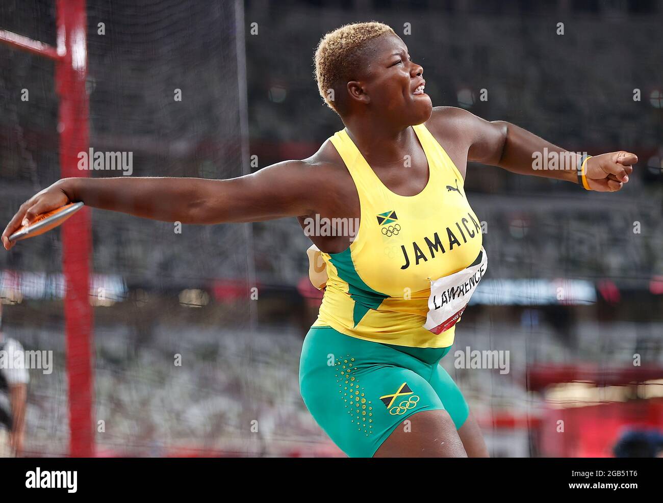Tokyo, Japan. 2nd Aug, 2021. Shadae Lawrence of Jamaica competes during ...