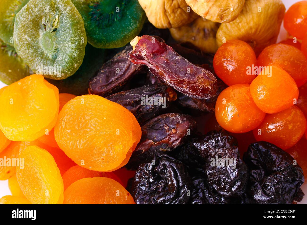 Dried fruits close up Stock Photo - Alamy