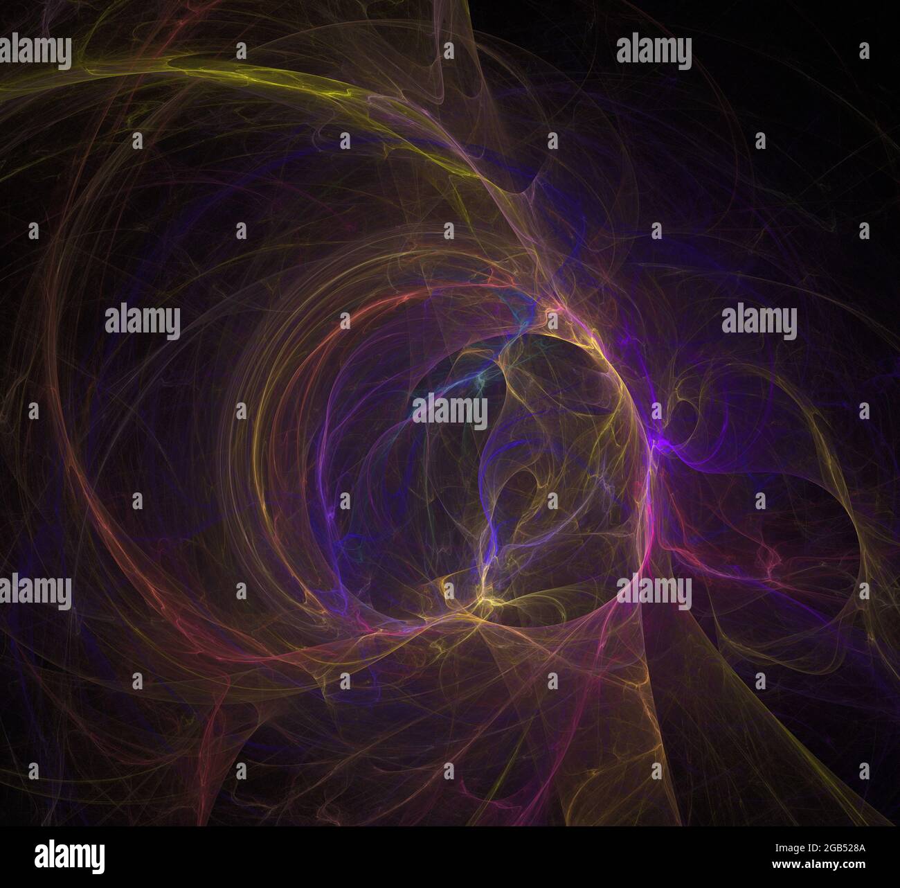 image of one Illustration of digital fractal Stock Photo - Alamy