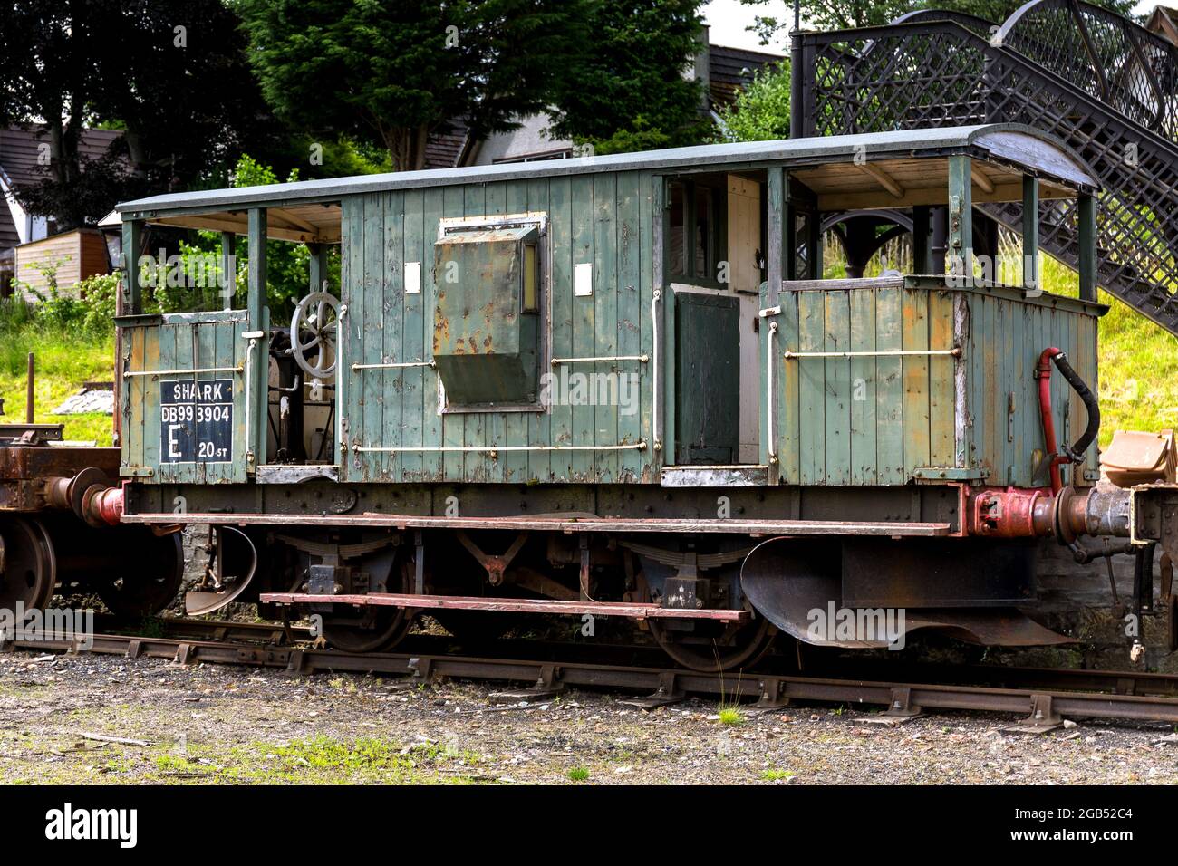 steam railway. Steam railway. Brake Van at the Boat of Garten station ...