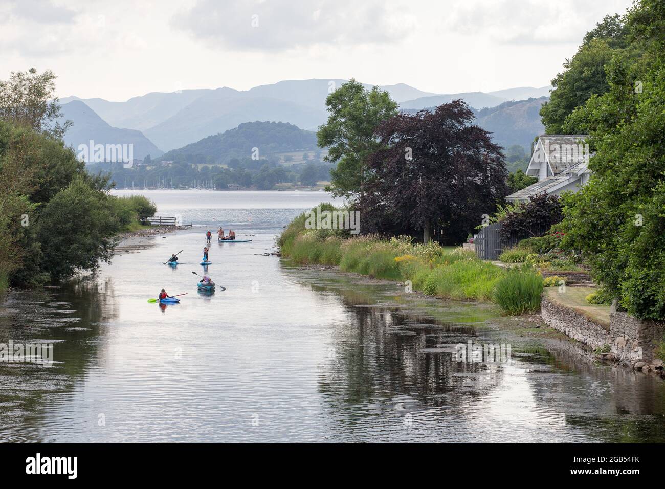Pooley Bridge Ullswater Lake District Stock Photo - Alamy