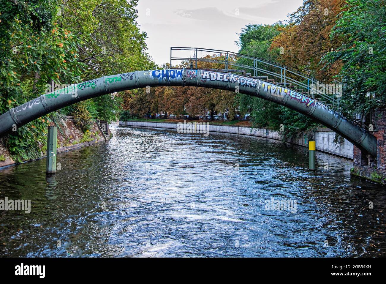 Pipe over canal hi-res stock photography and images - Alamy