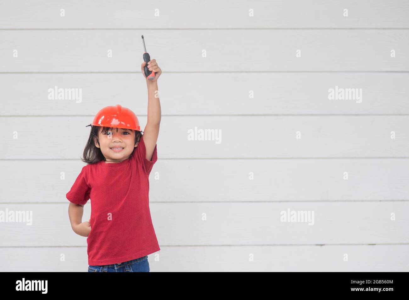 Asian girls building construction hi-res stock photography and images ...