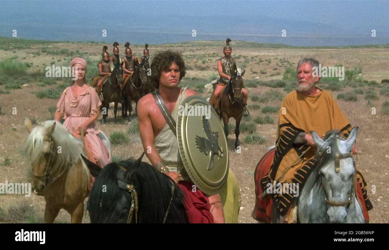 Los Angeles.CA.USA. Judi Bowker, Harry Hamlin and Burgess Meredith in a ...