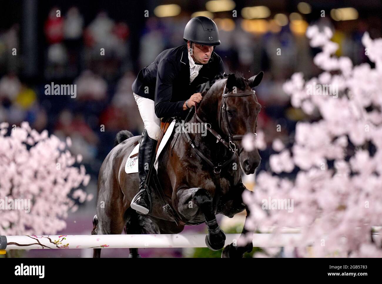 New Zealand's Tim Price riding Vitali during the Equestrian Jumping ...