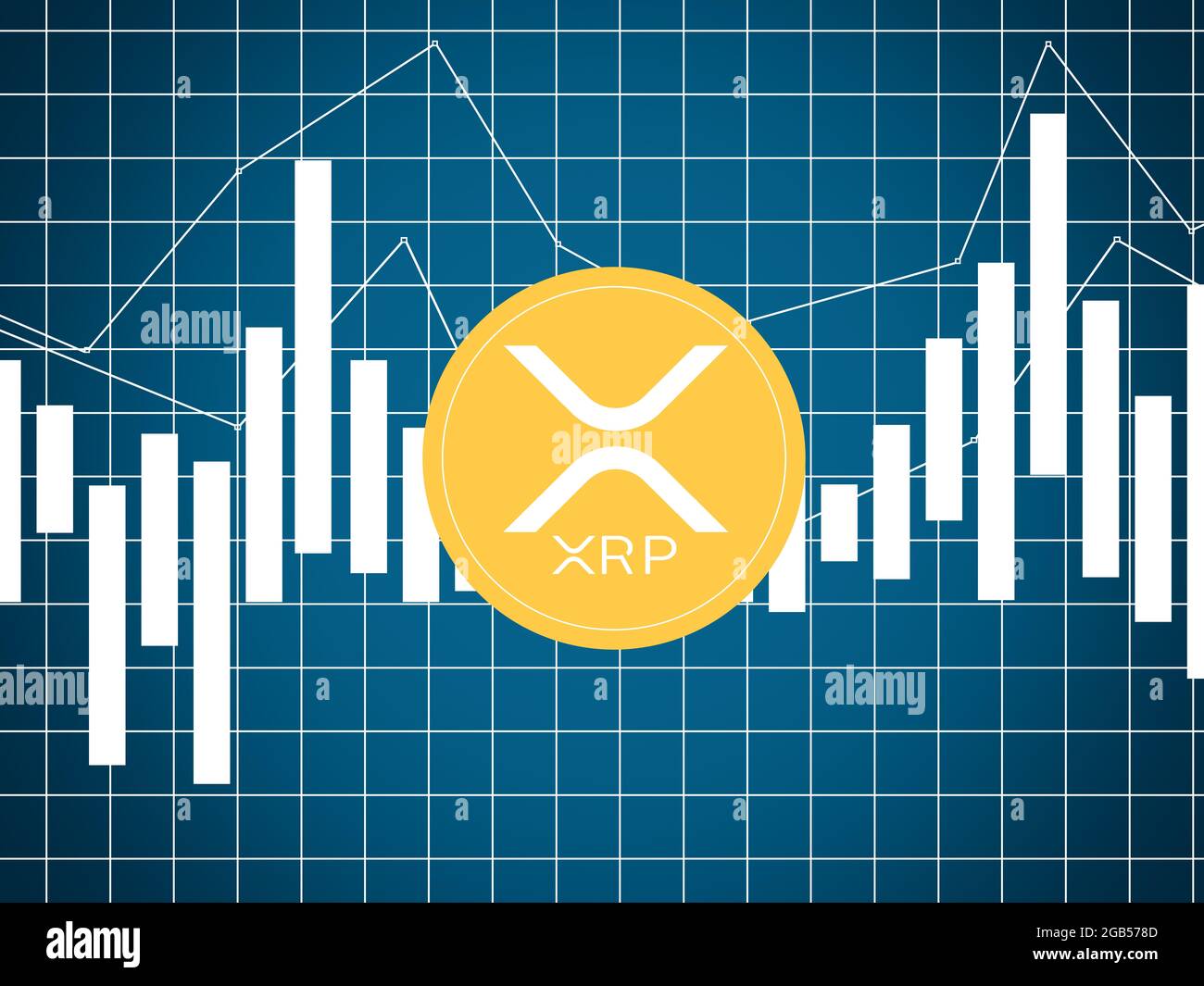 XRP ripple on multi-colored metrics and graphs on multi-colored ...