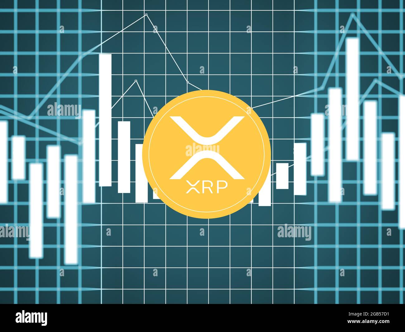 XRP ripple on multi-colored metrics and graphs on multi-colored ...