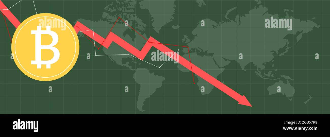 Bitcoin on multicolored metrics and charts on multicolored backgrounds ...