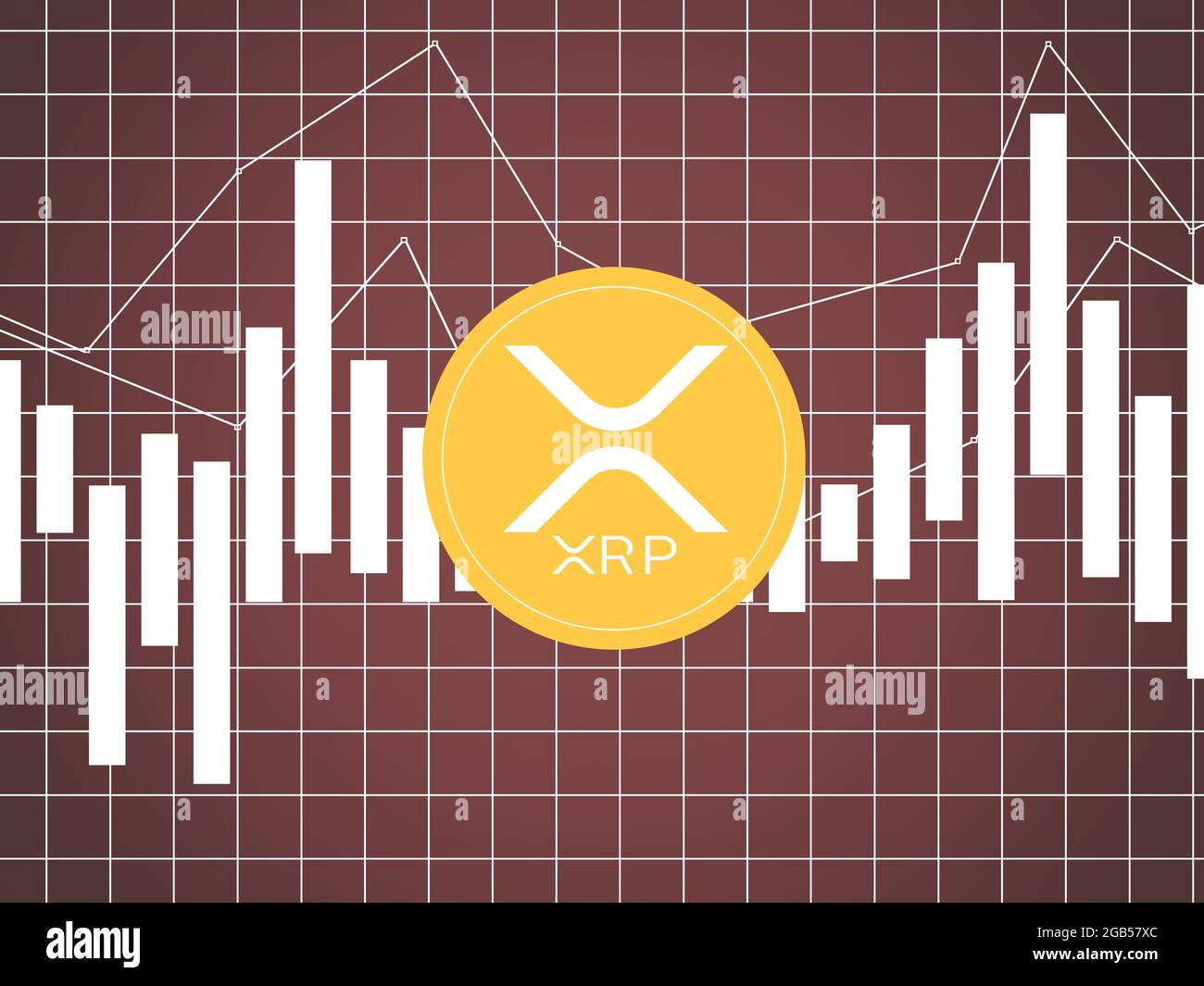 XRP ripple on multi-colored metrics and graphs on multi-colored ...
